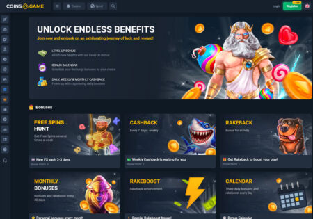 Coins Game Casino Review 2026: No Deposit Bonus & 100 Free Spins!
