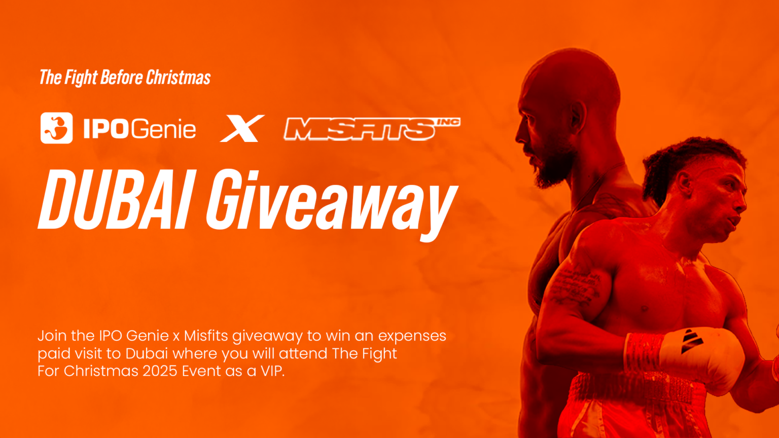Win a Chance to Dubai: IPO Genie Sponsors Misfits Boxing in a Huge ...